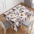 Abstract Forest Animals Bear Tree Table Cloth 52x70in, Waterproof ...