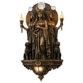 Hecate Triple Goddess Resin Wall Sconce, Moon Phase & Torch Design ...