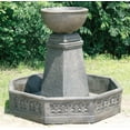 Solid Rock Stoneworks Concrete Vesuvius Fountain - 49" Tall - Pre Aged - Walmart.com