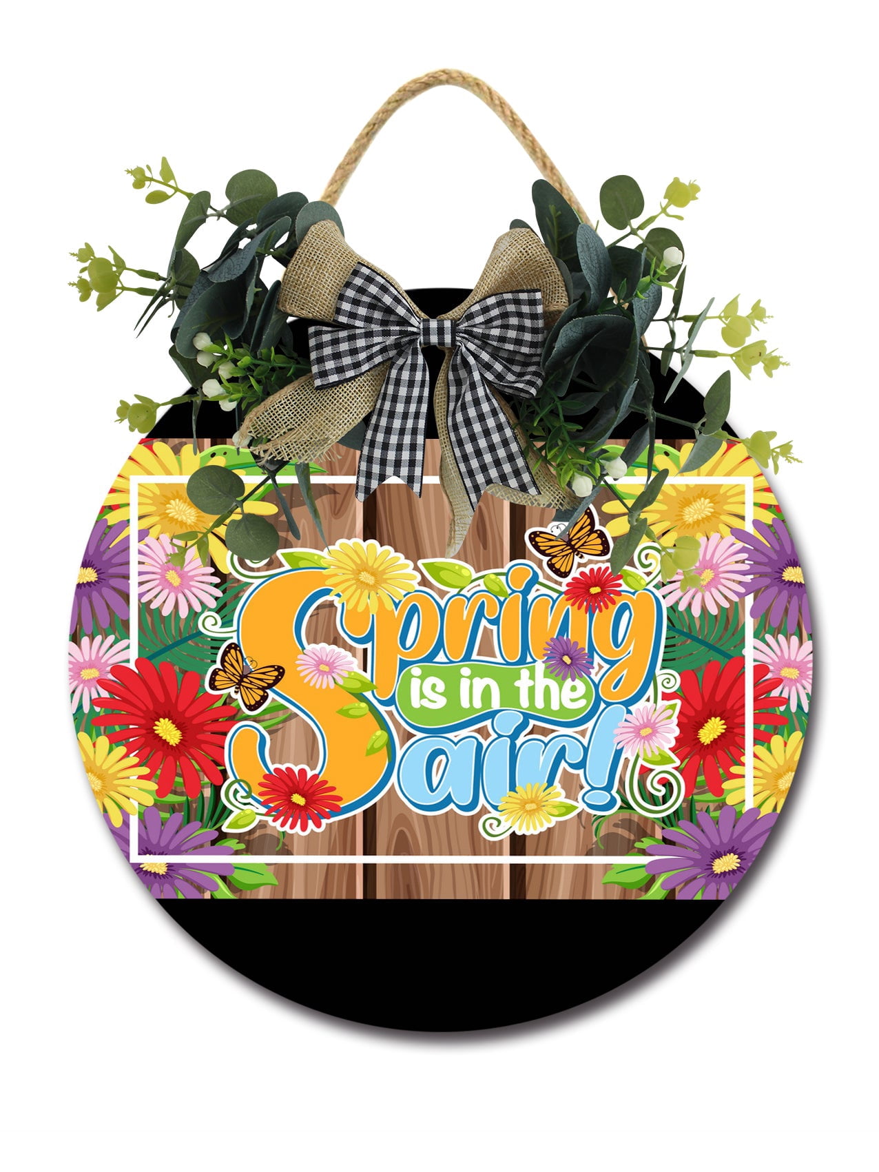 Front Door Porch Decorations Spring Is In The Air Door Hanging Sign 11 ...