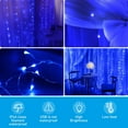 Anpro 300 Led Curtain String Light 3x3 Meters Window Fairy String