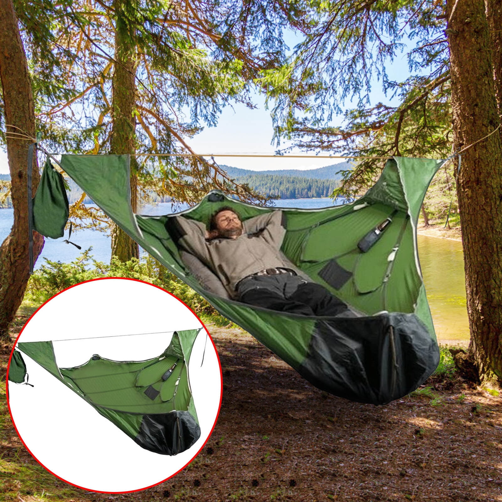 Click here for Pangjifa Camping Hammock With Mosquito Net 1 Perso... prices