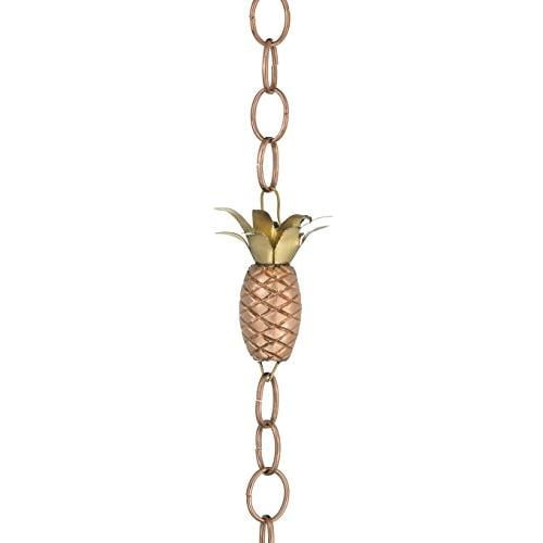 Good Directions Pineapple Rain Chain, Pure Copper - 8.5 ft. - Walmart.com