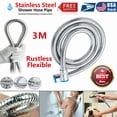 RILYN- 10 Ft Shower Head Hose 3M Extra Long Stainless Steel Flexible ...