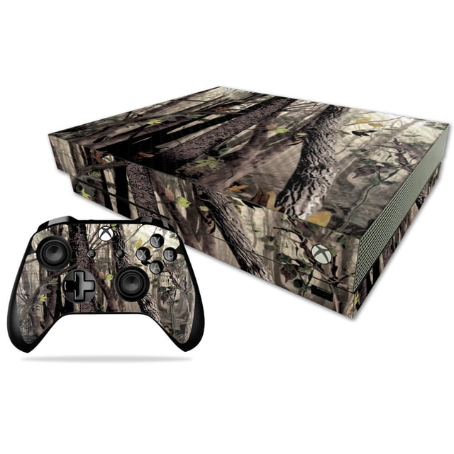Carbon Fiber Skin Compatible With Microsoft Xbox One X Tree Camo ...