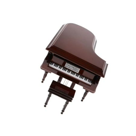 Mini Piano Model Decorative Wood+Plastic piano music box for Birthday ...