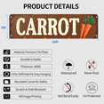 Carrot Tin Decor 16*4 Inches "CARROT" Farm/Kitchen Wall Art - Retro ...