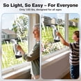 ACDANC Window Vacuum Squeegee Cordless,Electric Window Cleaner Tool ...