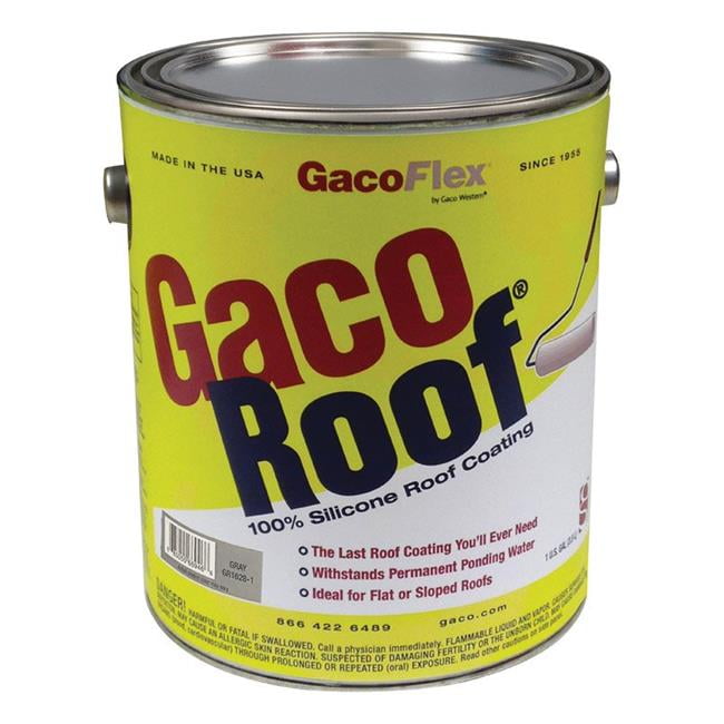 Gaco Western 1765239 Gray Silicone Roof Coating, 1 gal - Pack of 4 ...