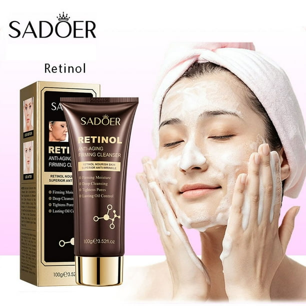XWSHYW Limpiador Facial Limpiador Antienvejecimiento con Retinol, Limpiador Facial, Limpieza ...