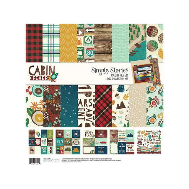 Simple Stories Cabin Fever Collection Kit 12x12 - Walmart.com