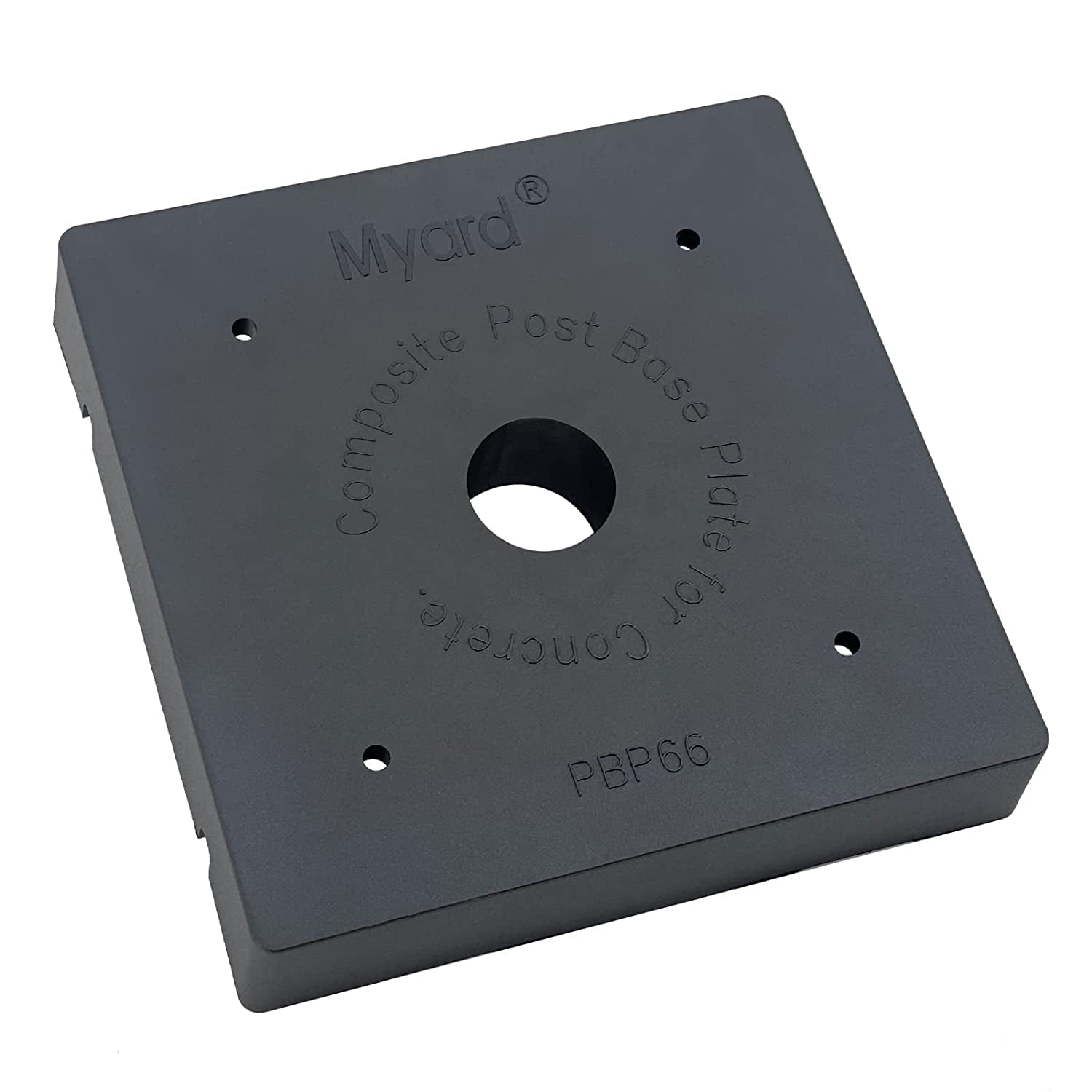 Myard PBP66 Post Base Plate for 6X6 Inches Wood Post, Provides Code ...