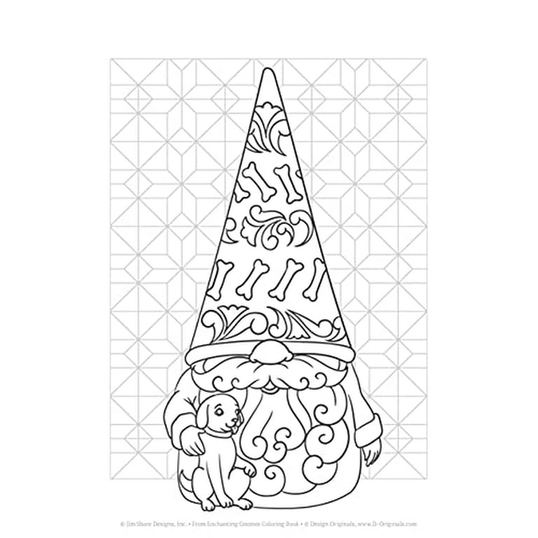 Scandinavian Gnome Coloring Pages
