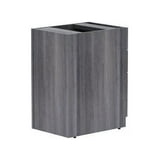 Lorell Weathered Charcoal Laminate Desking Pedestal 16"x22"x28.3" File ...