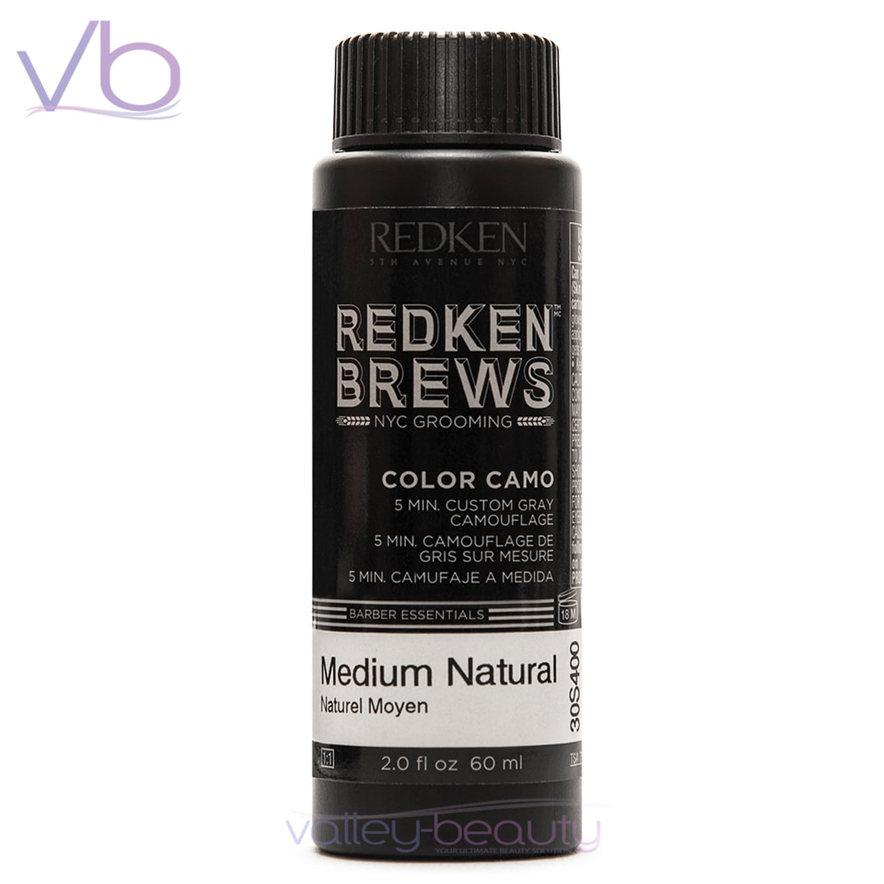 Redken Brews For Men 5 Minute Color Camo, Medium Natural Shade for Grey ...