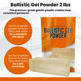 Ballistic Gel Powder 2 lbs – Gelatin Mix for Blocks, Targets and Dummys ...