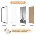 Upsimples 24x36 Basic Picture Frames, Black, Set of 4 Poster Frames ...