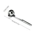 FHBVT 304 Stainless Steel Oil Soup Separating Spoon Long Handle Grease ...