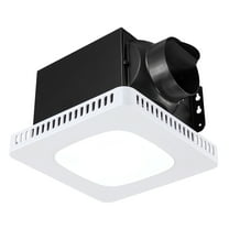 KFFKFF Bathroom Exhaust Fan with LED Light, 130 CFM Ventilation Fan ...