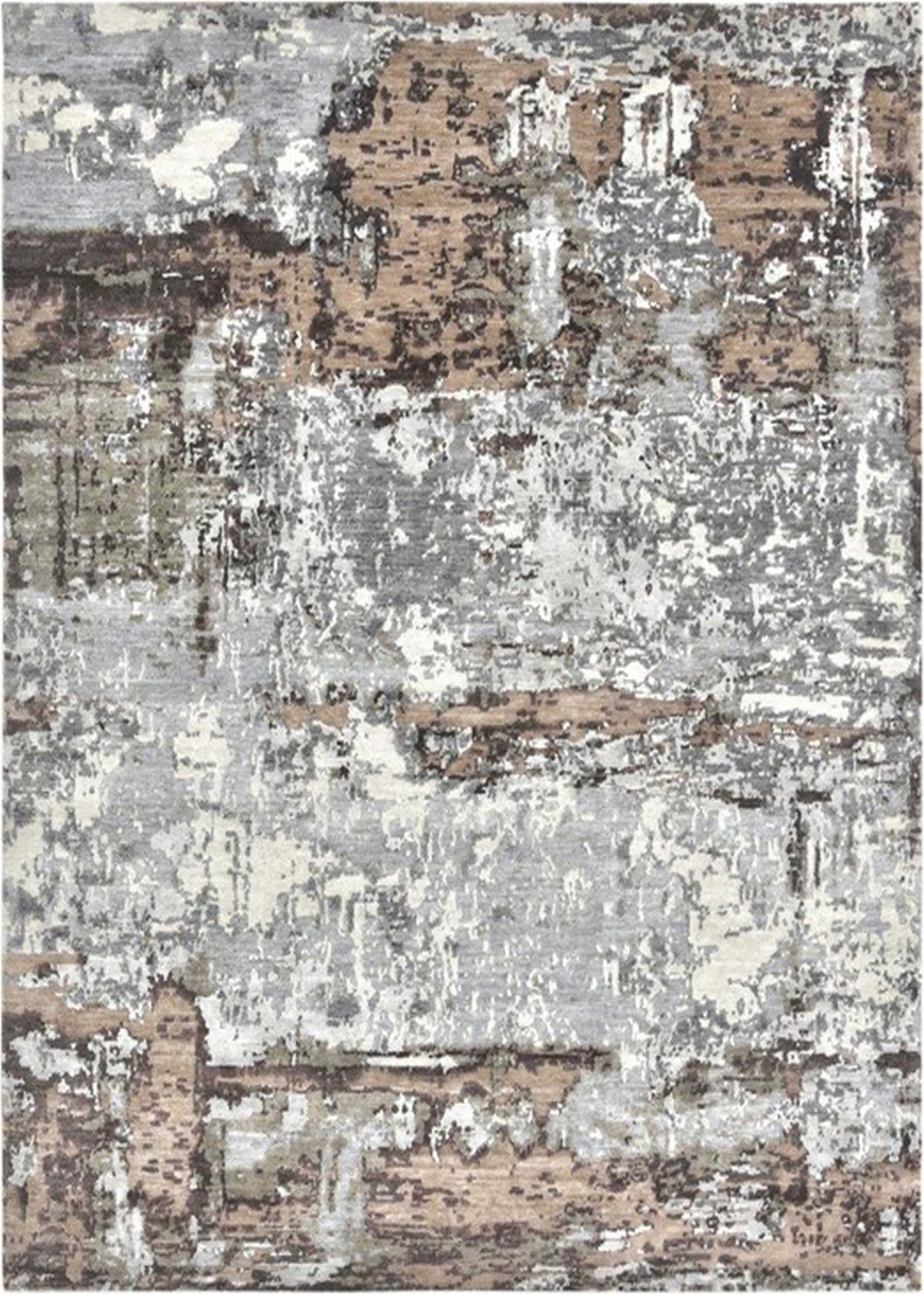 Ahgly Company Machine Washable Indoor Rectangle Industrial Modern Grey ...