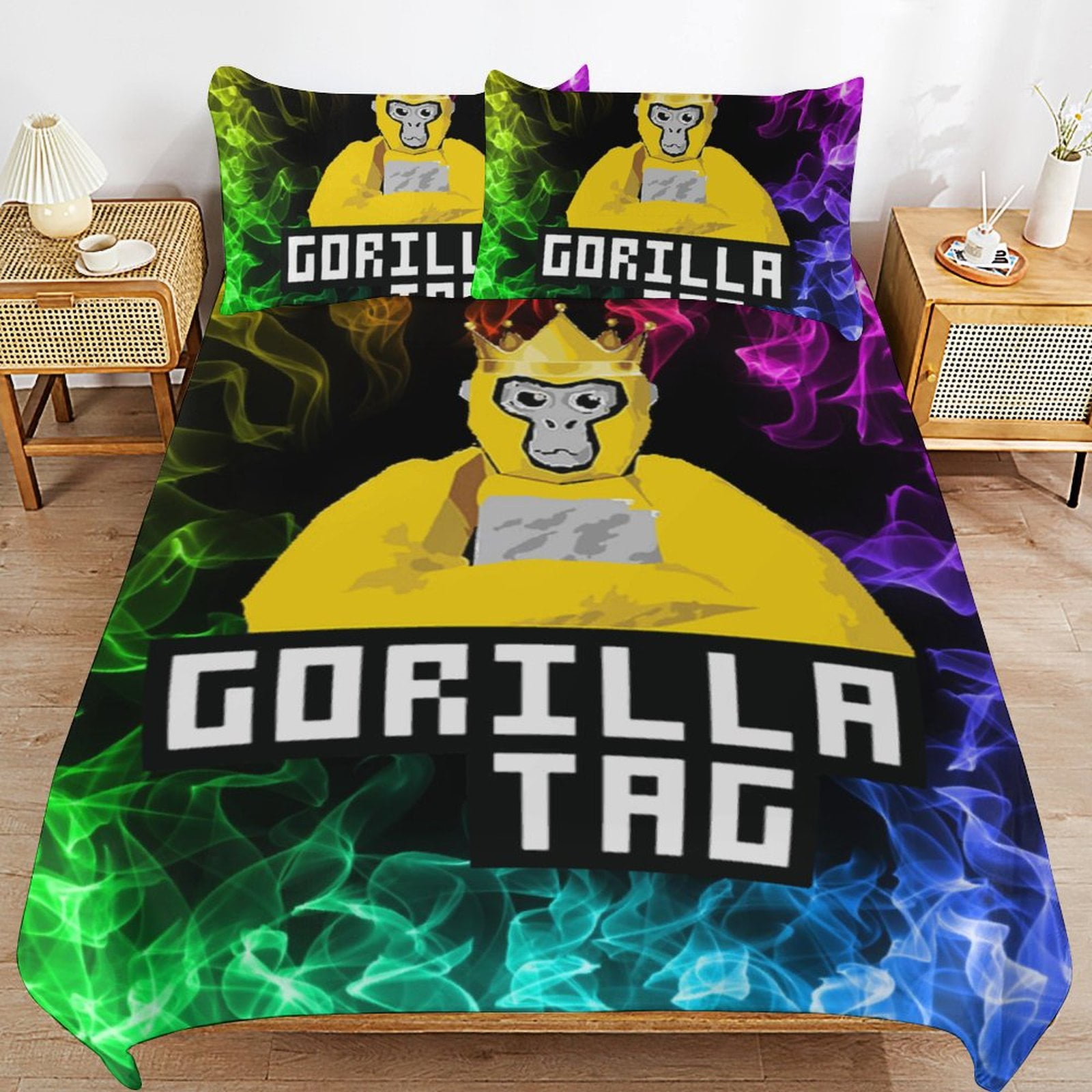 Click here for Yingd Gorilla Tag Bedding Set Duvet Cover Comforta... prices