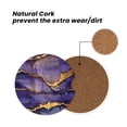 2pcs Ceramic Car Coasters Standard Size With Cork Base And Removal ...