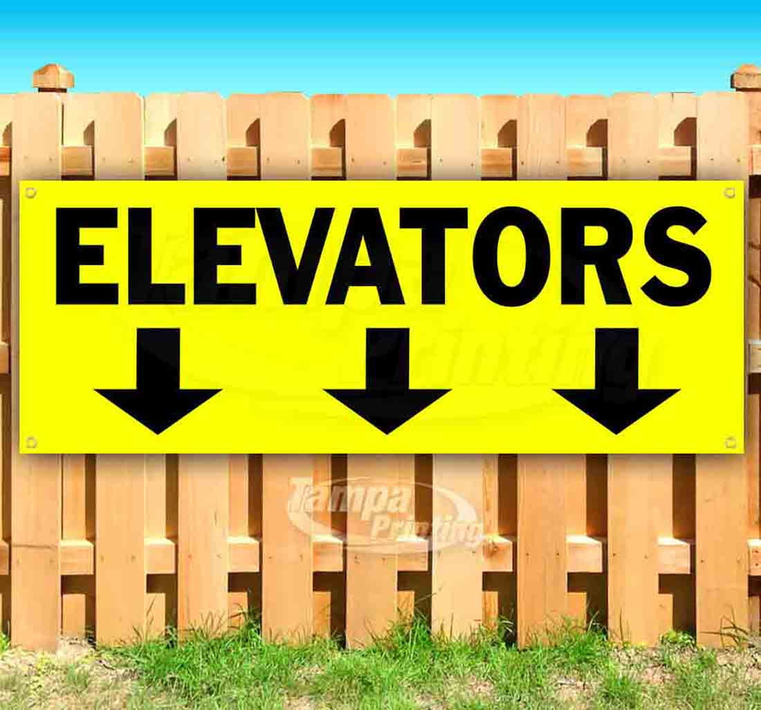 Elevators 13 oz Vinyl Banner With Metal Grommets - Walmart.com
