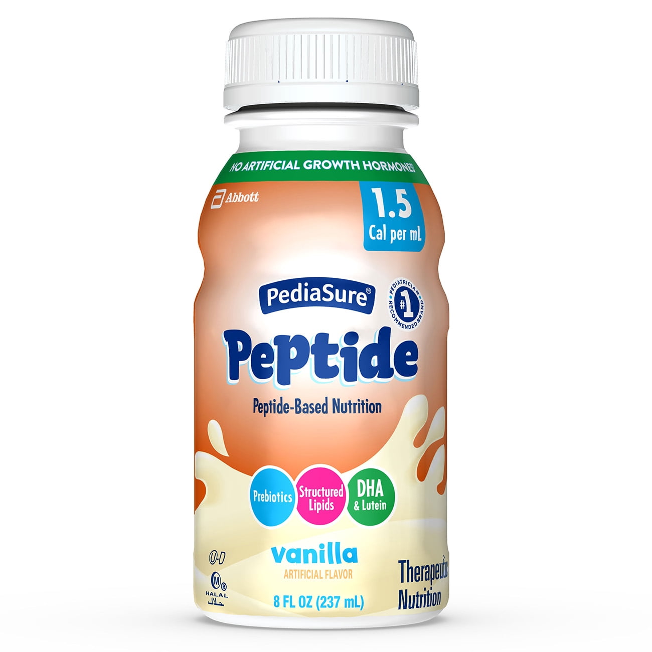 PediaSure Peptide 1 5 Cal Therapeutic Nutrition Shake Vanilla 8 Oz PediaSure Peptide 1 5 Cal Therapeutic Nutrition Shake Vanilla 8 Oz