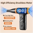 Air Duster- 110000RPM 50m/s Power , Variable Speed Canned Air with ...