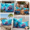 Blue Tropical Ocean Outdoor Waterproof Pillow Covers, Fantasy Diving ...