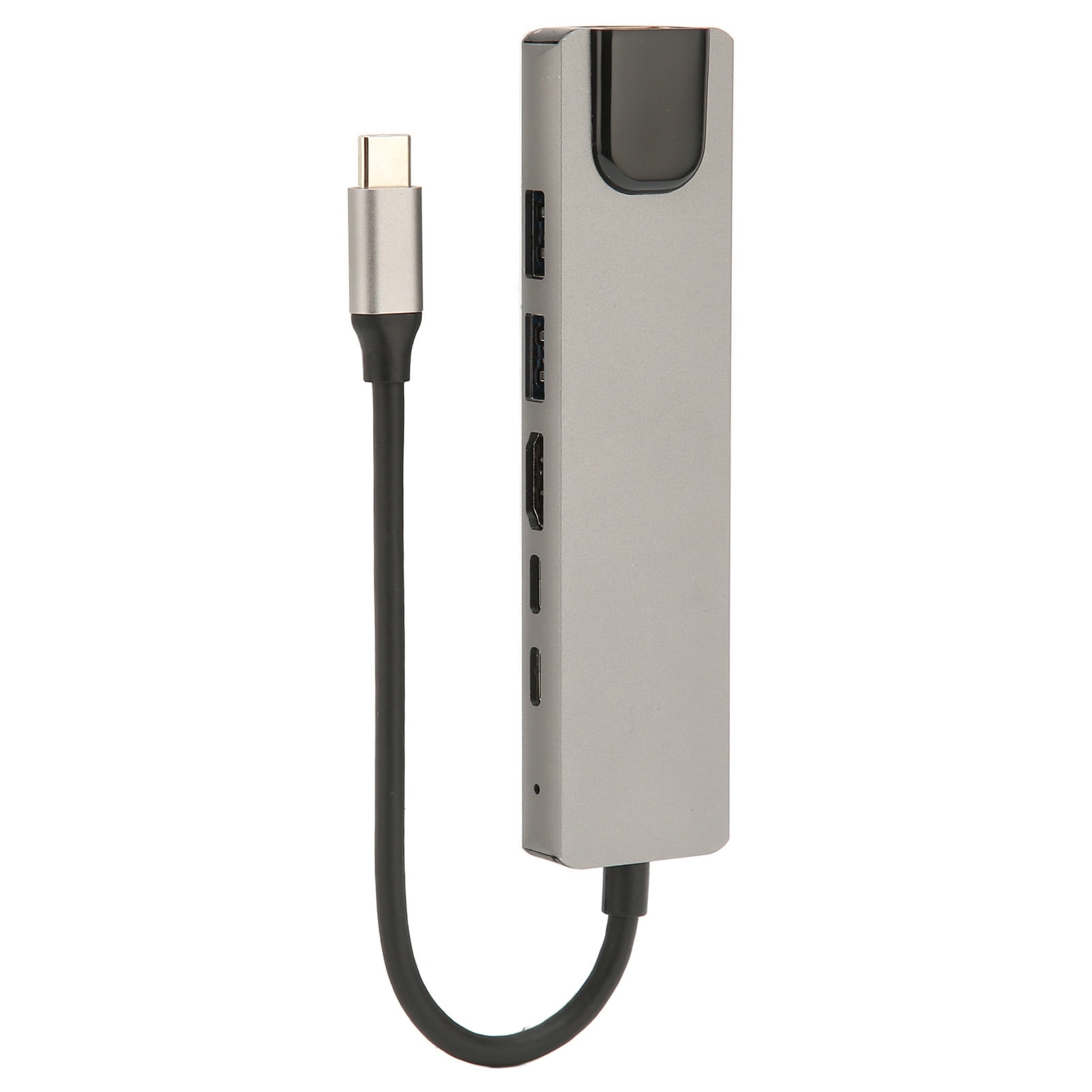 Hub tipo C a HDTV 6 en 1 Interfaz multimedia 4K HD Alimentación de 87 W ...