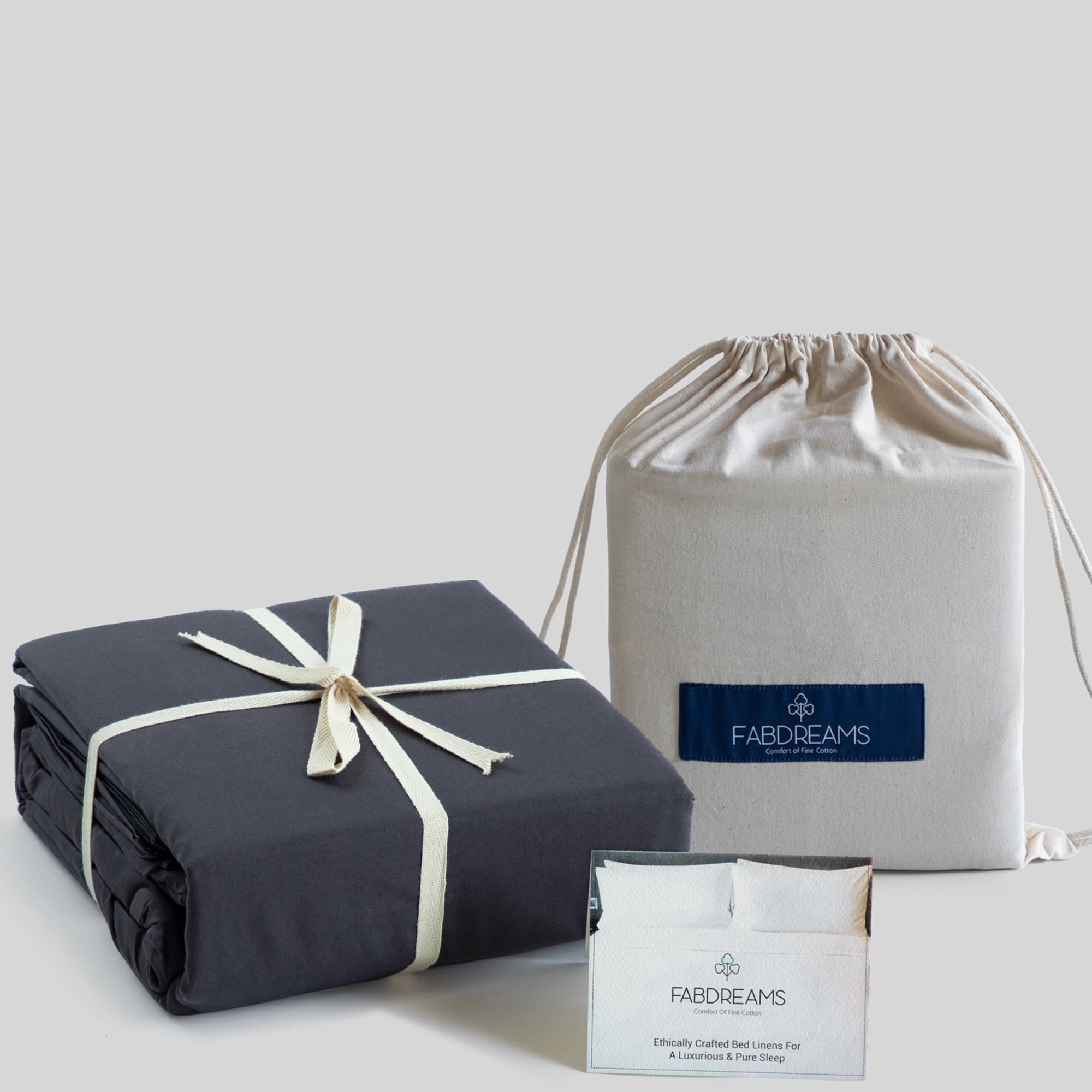 Click here for Fabdreams 100 Organic Cotton Queen Dark Gray Sheet... prices