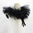 Ladies Fake Collar Gothic Ruffled Adjustable Ruffle Collar Victorian ...