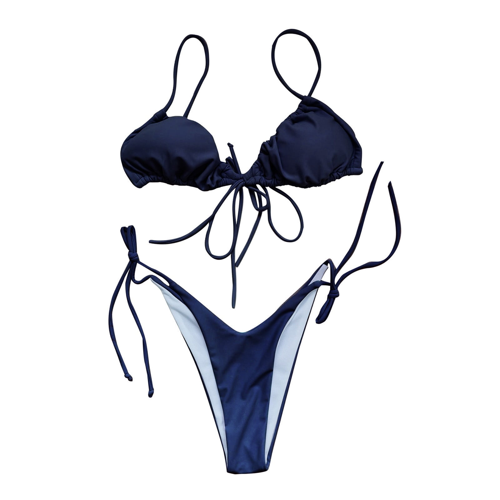 Sebtyili Women s Two Piece High Cut Sets Halter Tie Side Thong Swimsuit sebtyili-women-s-two-piece-high-cut-sets-halter-tie-side-thong-swimsuit