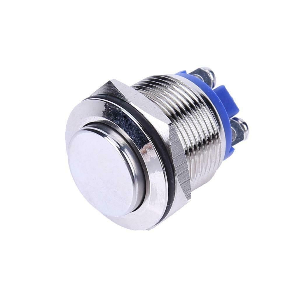 12V 19mm Metal On Off Car Round Push Button Switch Latching Dashboard ...