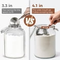 6-Pack 17oz Short Glass Jars for Drawers, Small Airtight Food Canisters ...