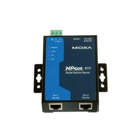 Moxa NPort 5210 - Device server - 2 ports - 100Mb LAN, RS-232 | Walmart Canada