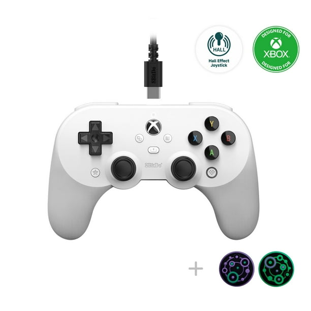 Controlador con cable 8Bitdo Pro 2 Hall Effect para Xbox - Blanco | Bodega Aurrera en línea