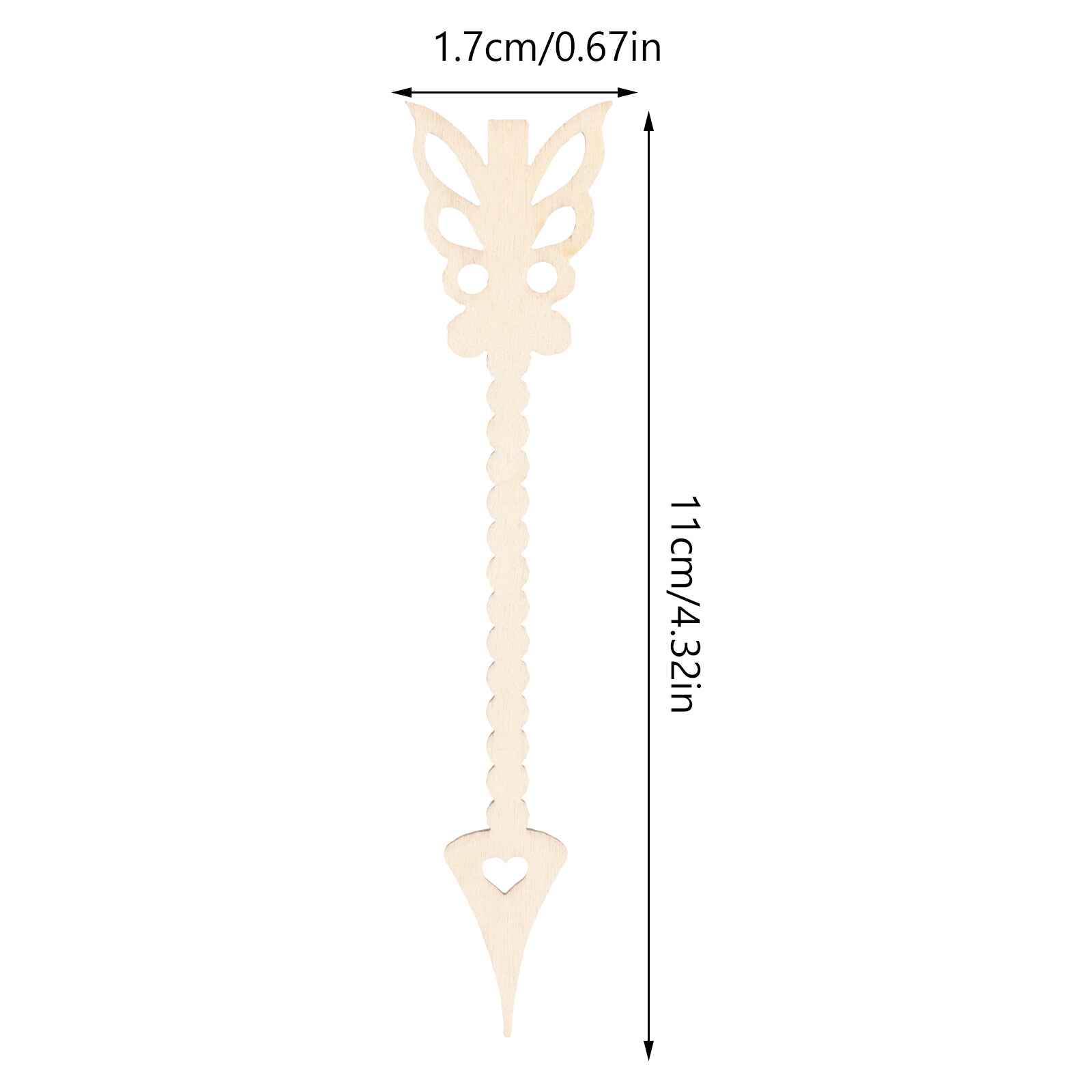 10pcs Arrow Unfinished Wooden Cutouts Embellishment for Crafts Arrow ...
