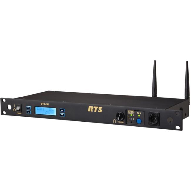RTS Intercoms RTS-BTR-240-A4M 2.4 GHz Wireless Base Station A4M Headset ...