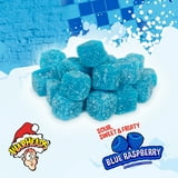 WARHEADS Sour Sweet Chewy Blizzard Cubes Gummy Candy, Blue Raspberry ...