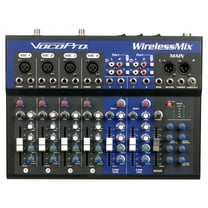 VOCOPRO WirelessMix-2 All-In-One Live Sound / Karaoke Mixer with 2 UHF ...
