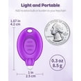 5 Mini UV Flashlight Portable Purple Light Detector for 10 Lumen Light ...