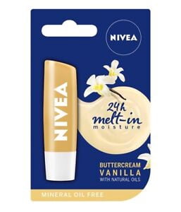 Nivea BUTTERCREAM VANILLA lip balm/ chapstick -1 pack - Made in EU ...