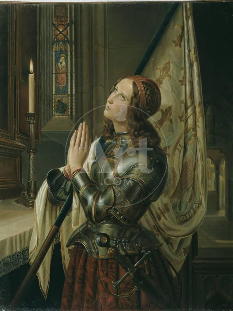 Jeanne dArc Joan of Arc, Figurative Religion Unframed Giclee Print Wall ...