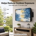 Abstract Mottled Texture Outdoor TV Cover 70 to 75 Inch Retro Yellow ...