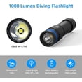 XTAR D20 1000 Lumen Scuba Dive Light Waterproof Diving Torch Submarine ...