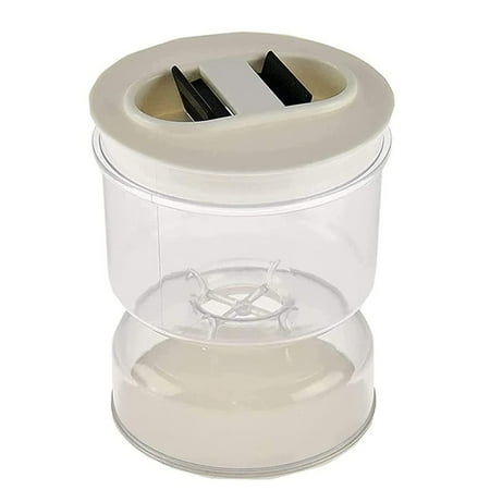 Wweixi Plastic Vegetable Hourglass Jar Silicone Lid Spice Fresh Keeping ...