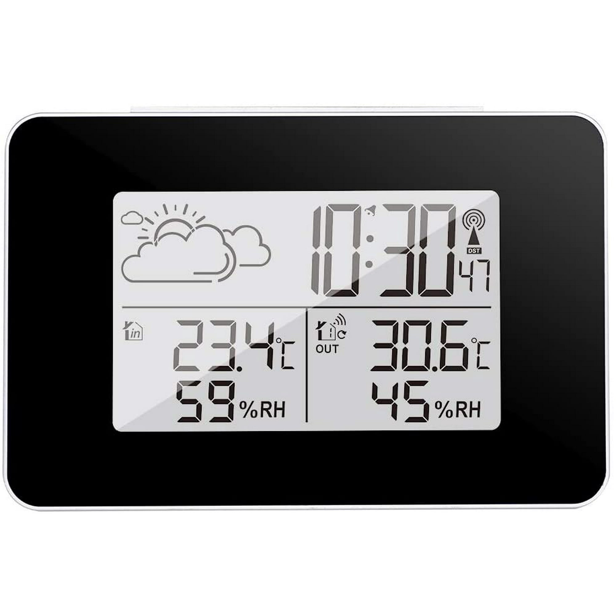 Jiarry Wireless Weather Station Digital Weather Station Indoor And Outdoor Weather Station Forecast Thermometer Sensor Clock Home Hygrometer