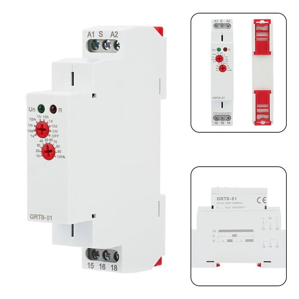 Delay Relay Time Relay 230V GRT8-B1 Shut-Off Relay Time DIN Rail Type ...